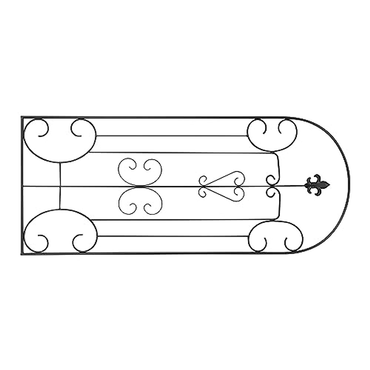 2 Pack Garden Trellis, for Climbing Plants 60" x 18" Black Steel Potted Support Vines Metal Wire Plant Trellis for Climbing Vegetables Flower Patio Roses Cucumbers