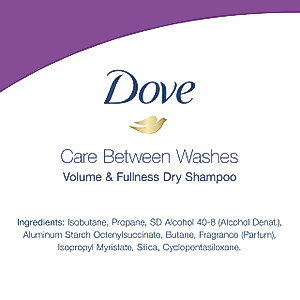 Dove Dry Shampoo Volume and Fullness 3 Count Hair Treatment for Oily Hair, Cleansing Hair Volumizer 5 oz