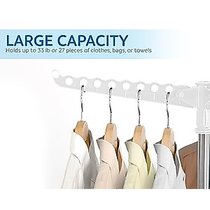 Laundry Drying Rack Foldable 59 Inch Clothes Drying Rack, 3 Rotatable Arms & 4 Sturdy Legs, Folding Clothes Racks for Hanging Clothes in Small Areas (White)