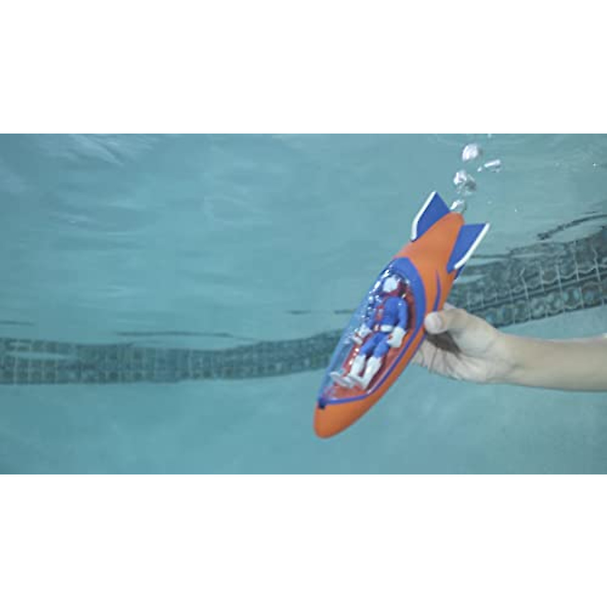 WAHU Aqua Rocket Red/Blue Water & Pool Toy - Glides Up to 30' Underwater - Ages 5 and Up