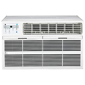 PerfectAire 4PATW8000 8,000 BTU Thru-the-Wall Air Conditioner with Remote Control, EER 10.6, 300-350 Sq. Ft. Coverage, White, 8,000 BTU 115V