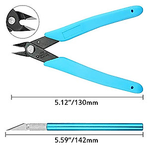 TOVOT 12PCS Model Tools Hobby Building Tools Craft Set Modeler Basic Building Kit for Gundam Model Assembling Building and Repairing