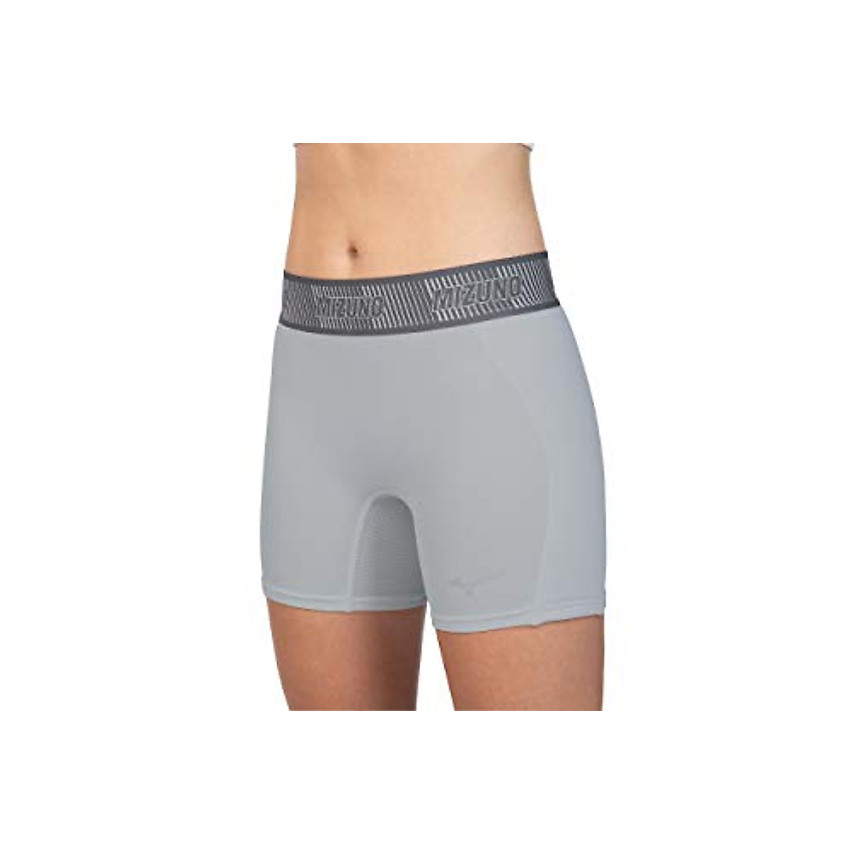 Mizuno Women's Aero Vent Padded Sliding Short, Grey, Small