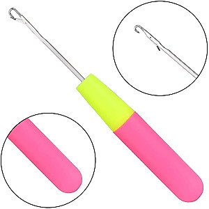 8Pcs Brazilian Yarn Wool Hair Arylic Yarn for Hair Crochet Braid Twist Warps Black Color