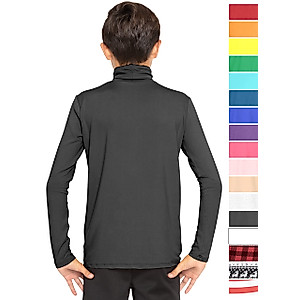 STRETCH IS COMFORT Boy's DTY Turtleneck Black Size 16