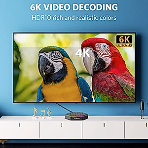 Android 12.0 TV Box, T95Z Plus Android TV Box Allwinner H618 Quadcore 4GB RAM 32GB ROM Support 6K 3D 1080P 2.4/5.0GHz WiFi BT5.0 10/100M Ethernet HDMI 2.0 H.265 Smart TV Box