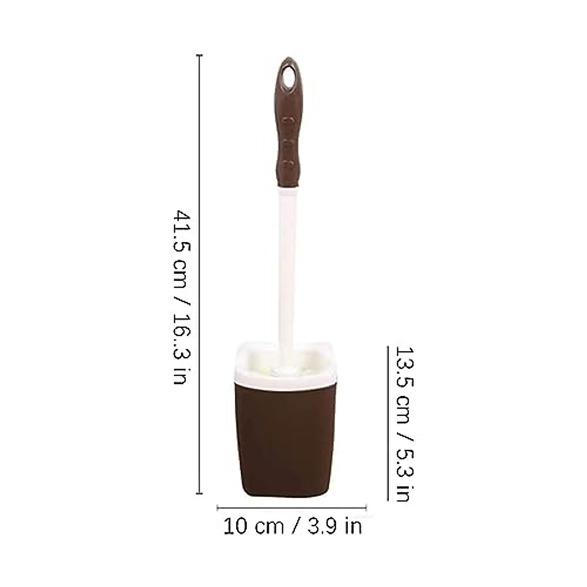 Plastic Toilet Bowl Brush Floor Stand with Long Handle Toilet Brush Stable Base Toilet Cleaner Brush Home Storage Rack