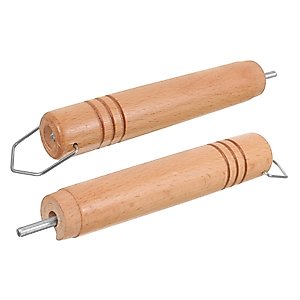 Yardenfun 2pcs Japanese style soup pot handle stainless steel saucepan stainless cookware wok accessories soup pot handles replacement kitchen utensils sauce pan handle grip wooden pot grip