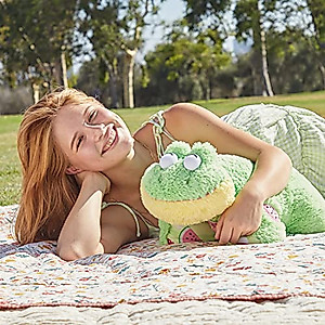Pillow Pets Sweet Scented Watermelon Frog Stuffed Animal Plush Toy Pillow, 1 Count (Pack of 1), Green