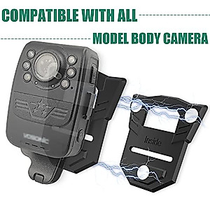 RUKUHOT Body Camera Mount, Universal Camera Mounts & Clamps Fit for All Models Police Body Cam, Strong Magnet Camera Holder Stick to Clothes Prevent Moving