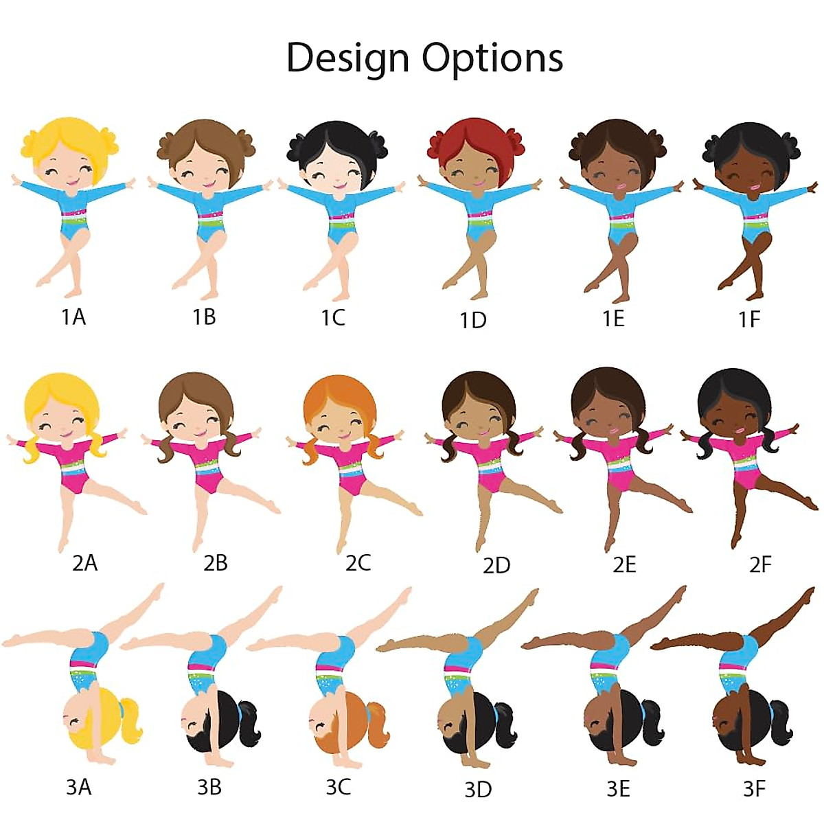 AVITO Personalized Gymnastics Gift - Stainless Steel - 18 oz Tumbler with Water Bottle Lid & Attached Straw - Kids Tumbler - Gymnast Cup - Gift for Toddlers - Gymnastics