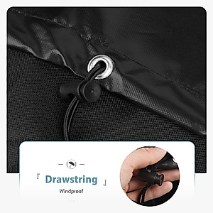 Grill Cover 65 Inches for Weber Genesis II and LX 400 Series, Napoleon Prestige 500, Dyna Glo, Charbroil and More 4-6 Burner BBQ Grill, Heavy Duty & Waterproof