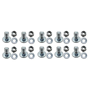 10PK 710-0451 712-04063 Replacement Skid Shoe Bolts Carriage Bolts Nuts and Washers Kit fits MTD Cub Cadet Snow Blower (5/16-18) 3/4" 784-5580