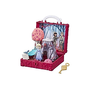 Disney Frozen Hasbro Pop Adventures Enchanted Forest Set Pop-Up Playset with Handle,Including Elsa Doll,Toy Inspired 2 Movie