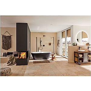 hansgrohe Raindance Select S Low Flow 5-inch Handheld Shower Head Modern 3 -Spray PowderRain, Rain, Whirl 26036001