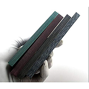 Aibote Micarta Knife Handle Material Slabs Knives Custom DIY Tool for Knife Making Blanks Blades (1pc(Black Red), 160X50X10MM)