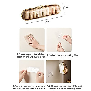 CBDYWVR Socks Underwear Wall Mounted Drawer Organizer, Switchable 6 Cell Drawer Acrylic Organizers Self-Adhesive Dust-proof Storage Boxes for Clothes Socks Lingerie Underwear Ties (2PCS)