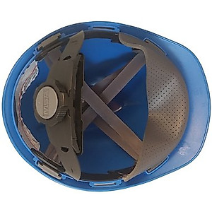 MSA V Cap Style Hard Hats w/FasTrac III Suspensions and Handy Tote Bag - Blue