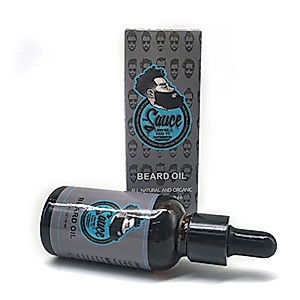 Sauce Authentic Product Beard Conditioner Kit, with Satin Beard Bonnet, Beard Shampoo and Conditioner, Beard Oil Beard Balm, wood comb, brush , conditions, All Natural scented Grizzly gift for men