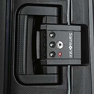 Samsonite 49308-1041 S'Cure 28 Inch Zipperless Spinner Luggage - Black Bundle w/Deco Gear Luggage Accessory Kit (10 Item)