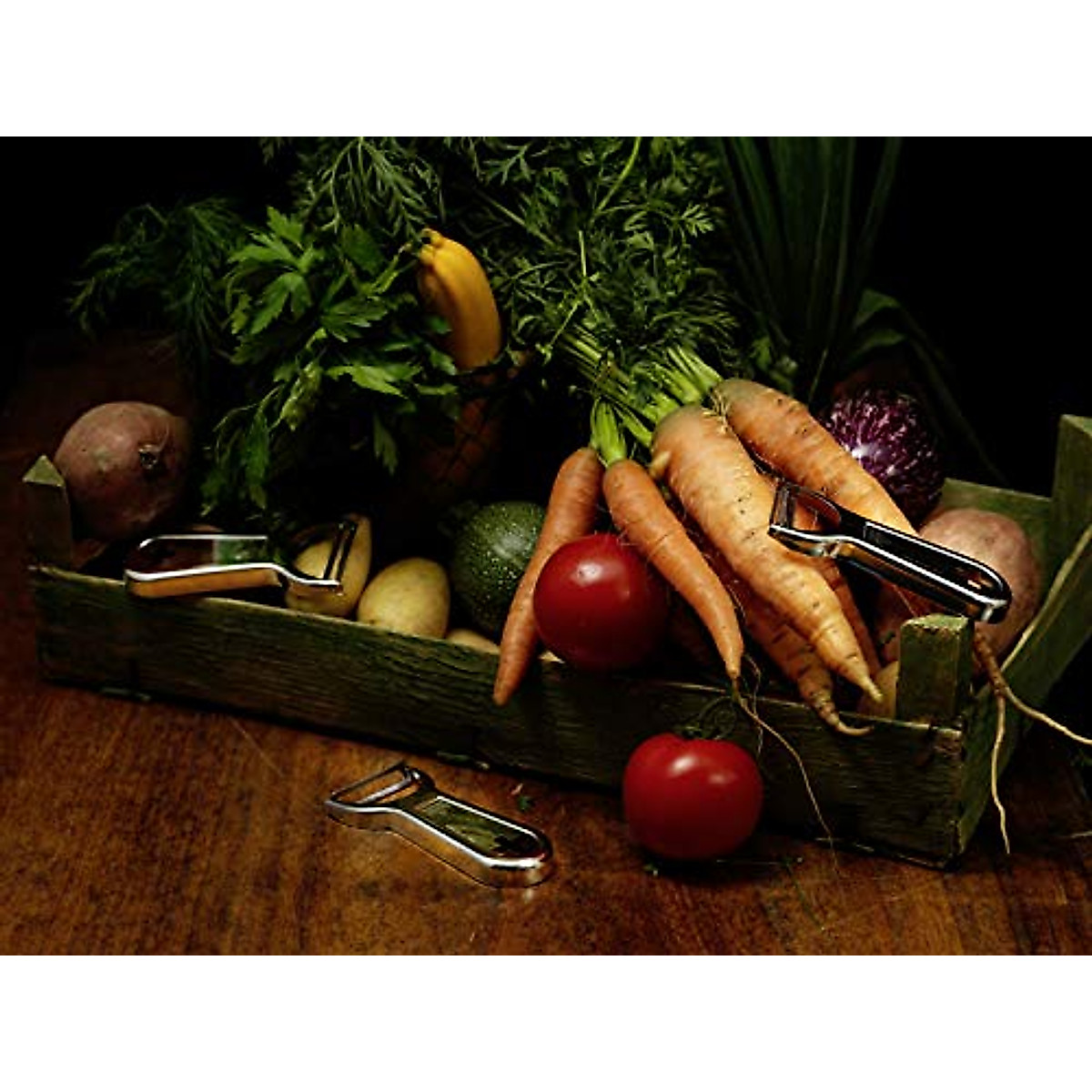 Kuhn Rikon Swiss Metal Peeler 4”, Stainless Steel