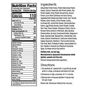 WonderSlim Instant Mashed Potatoes, Garlic, 11g Protein, Low Fat, Gluten Free (7ct)