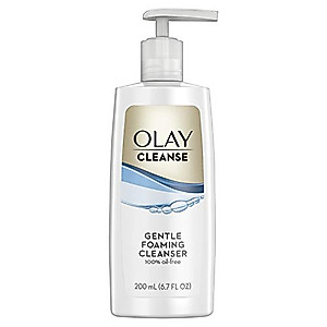 Olay Cleanse Gentle Foaming Face Cleanser for Sensitive Skin, Fragrance Free, 6.7 Fl Oz (Pack of 3)
