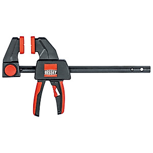 BESSEY EHK SERIES - 100 lb Clamping Force - 06 in - EHKM06 Trigger Clamp Set - 2.375 in. Throat Depth - Wood Clamps, Tools, & Equipment for Woodworking, Carpentry, Home Improvement, DIY