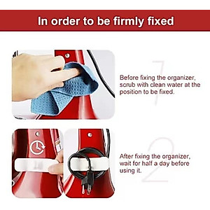 6 pieces for kitchen appliance wire storage box, self-adhesive wire rack wire storage box, used for mixer, air fryer, keep kitchen appliance wire neat