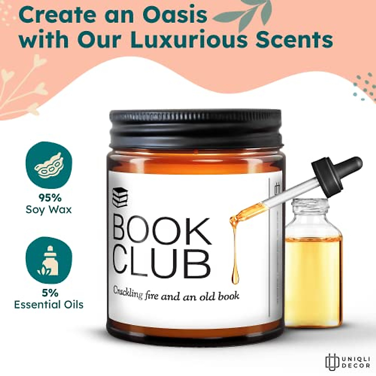 Book Club Gifts for Women Candle - Book Candle the Library Bookish Candles, Book Club Gift Decorations, Book Lovers Candle, Coworker Gifts for Women, Friendship Candle, Friends Candles Gifts for Women