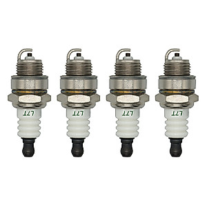 Hzoziza L7T Spark Plug, Replaces NGK BPM7A, Champion CJ6Y CJ7Y, Echo 15901713930, Kawasaki 920702102, Fits for Echo Husqvarna Stihl Kawasaki Blowers Trimmers Brushcutters Chain Saws, 4-Pack