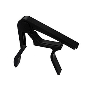 Guitar Capo,Acoustic Guitar, Electric Guitar Capo- Banjo and,for Acoustic,Ukulele, Mandolin, Bass, Picks Black Single Handed Capo