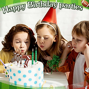Photect 11 PCS Football Birthday Candles Number 5-9 Candle Football Cake Topper Decor Football Themed Birthday Cake Decorations for Boys Girls Kids Party Supplies (Number 7)
