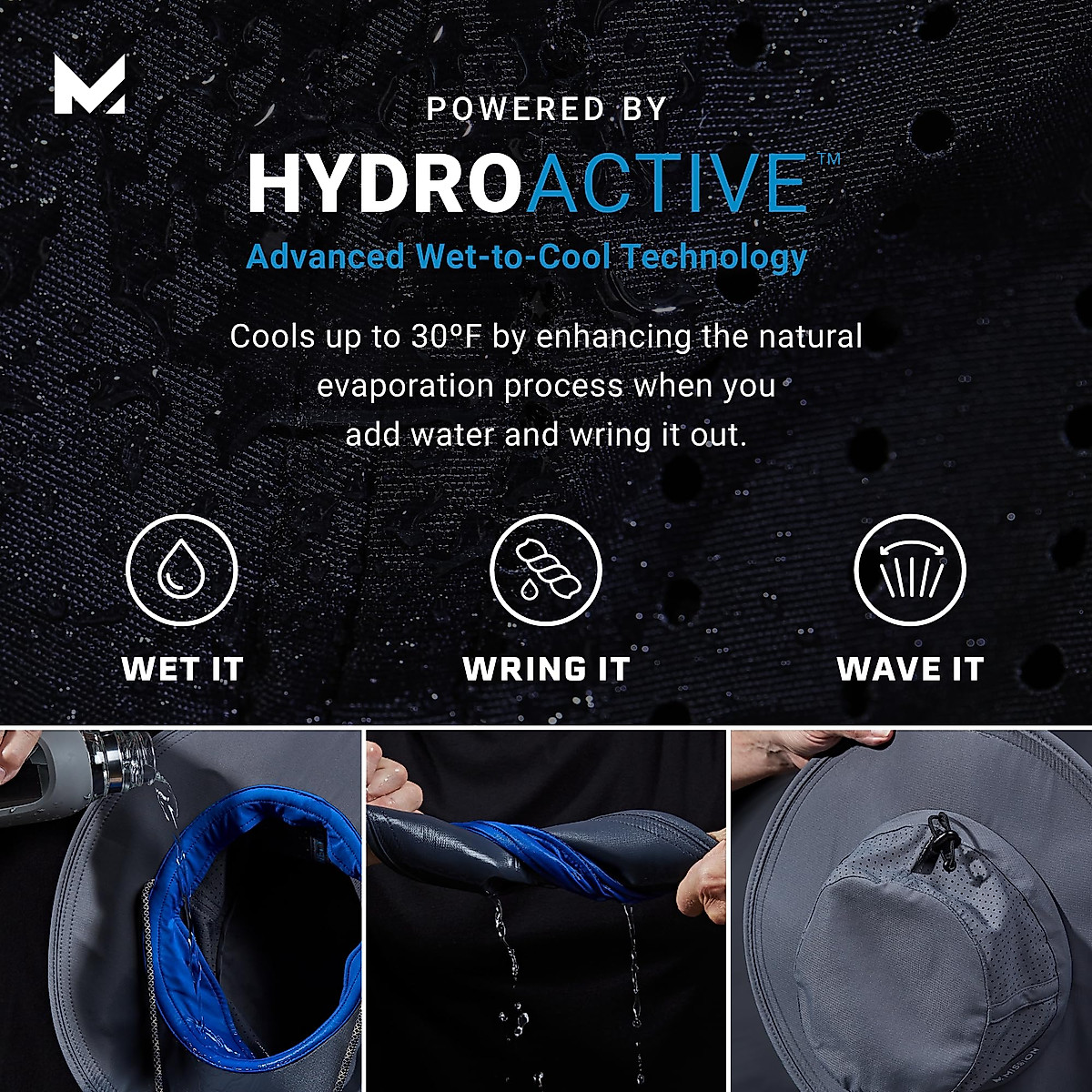 MISSION Cooling UPF Bucket Hat - Unisex Sun Hat for Hiking, Golfing & Fishing - Sweat & Water Activated Technology, Bronze Green