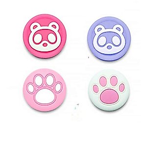 Animal Crossing Silicone Analog Thumb Grip Joystick Covers Caps Game Thumbstick Replacement for Nintend Switch Lite/NS Joy-con Controller (14)