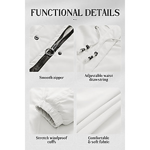 Chrisuno Women's Long Bubble Coat Faux Fur Padded Winter Parka Puffy Warm Jacket With Detachable Hood White M