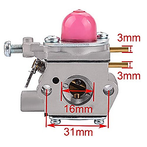 Savior WT973 Carburetor for Bolens BL110 BL125 BL160 Troy Bilt TB2040XP TB80EC TB21EC TB22EC TB32EC TB42BC MTD 753-06190 Weedeater Trimmer 753-06423
