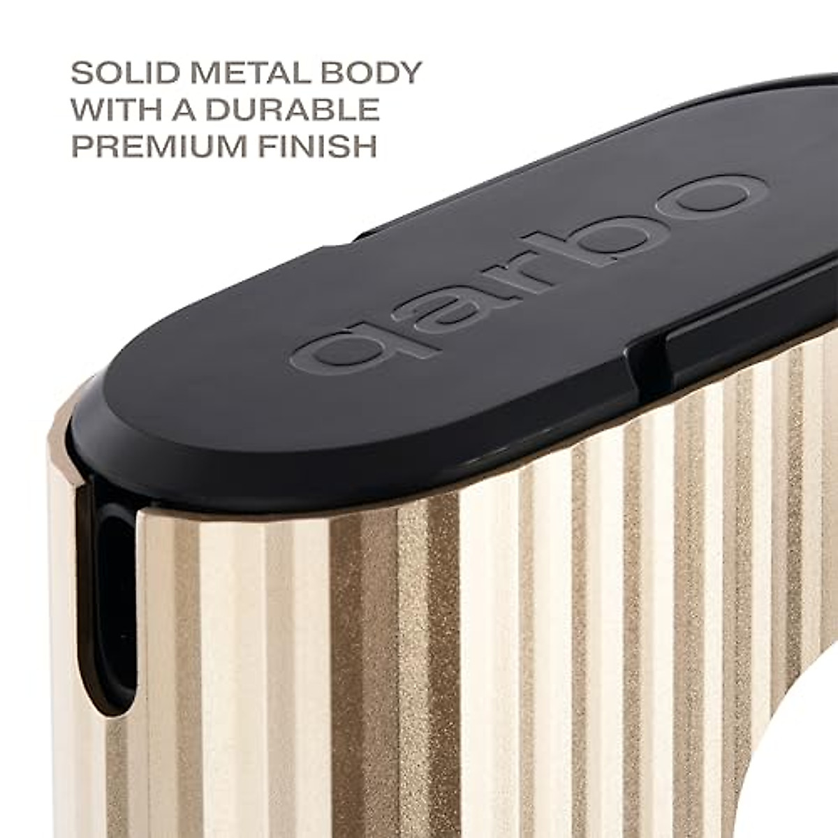 Twenty39 qarbo LUXE Premium Metal Sparkling Water Maker Machine - Soda Beverage Carbonator for Home, Seltzer & Carbonated Beverage Dispenser, Water Carbonation Fizz Maker (Tuscan Gold)