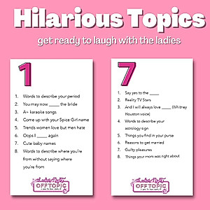 OFF TOPIC Galentine's Day Party Game - Fun Ladies Night Board Game - Girls Night Gift for Friends