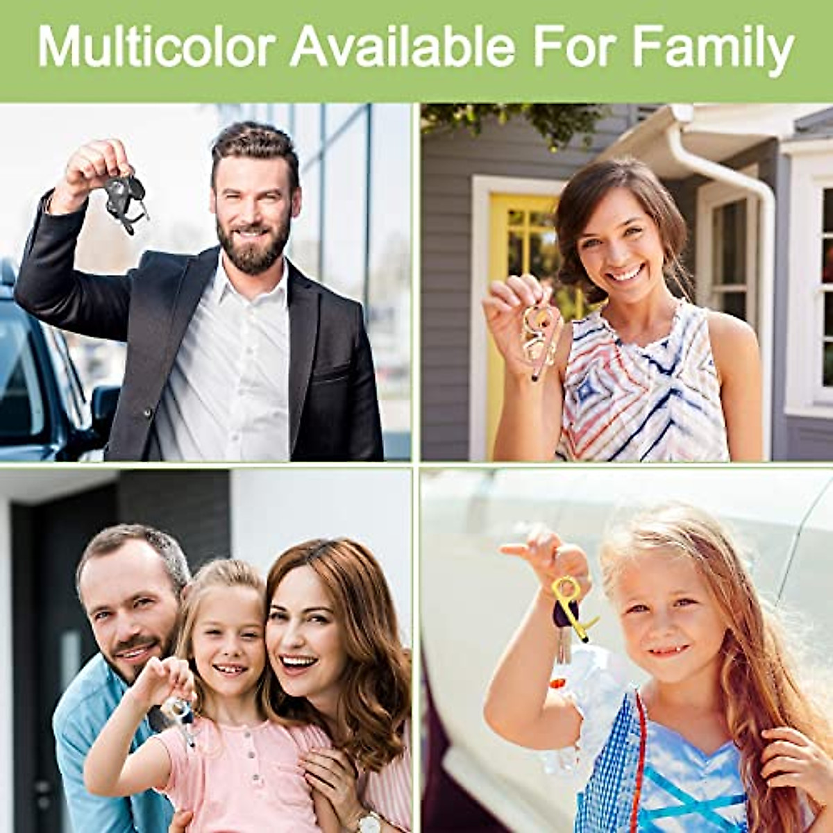 Handy Non-Touch Door Opener,Heavy-duty Reusable Stylus Keychain Tool - Safe Touch Tool - Germ Key Tool (4 Pack）