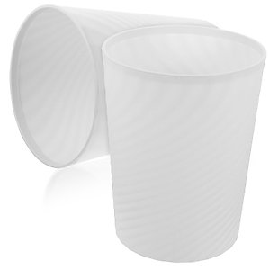 CHILDWEET Bedroom Trash Can with Simple Style Capacity PP Material Home Office Waste Basket