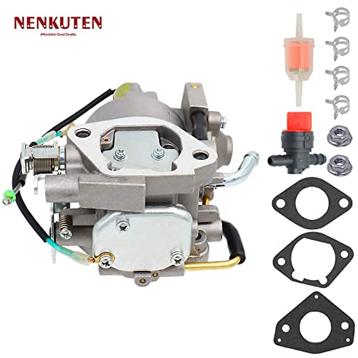 NENKUTEN Carburetor 24853102-S for Kohler CV730 CV730S CV740 CV740S 25HP 27HP Engines Carb Replaces 24853102-S 24-853-102-S 24 853 102-S 24853102S with Shut Off Valve Filter Gaskets