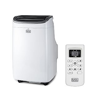 BLACK+DECKER 8,000 BTU Portable Air Conditioner up to 350 Sq. with Remote Control, White