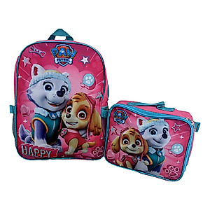 Group Ruz Nickelodeon Girl Paw Patrol 16" Backpack With Detachable Matching Lunch Box