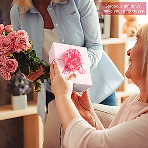 Syhood 20 Pack Gift Wrapping Pull Bows for Mother's Day Pull Wrap Bows for Mom's Gift Wrapping Accessory for Presents, Baskets, Wine Bottles Decoration