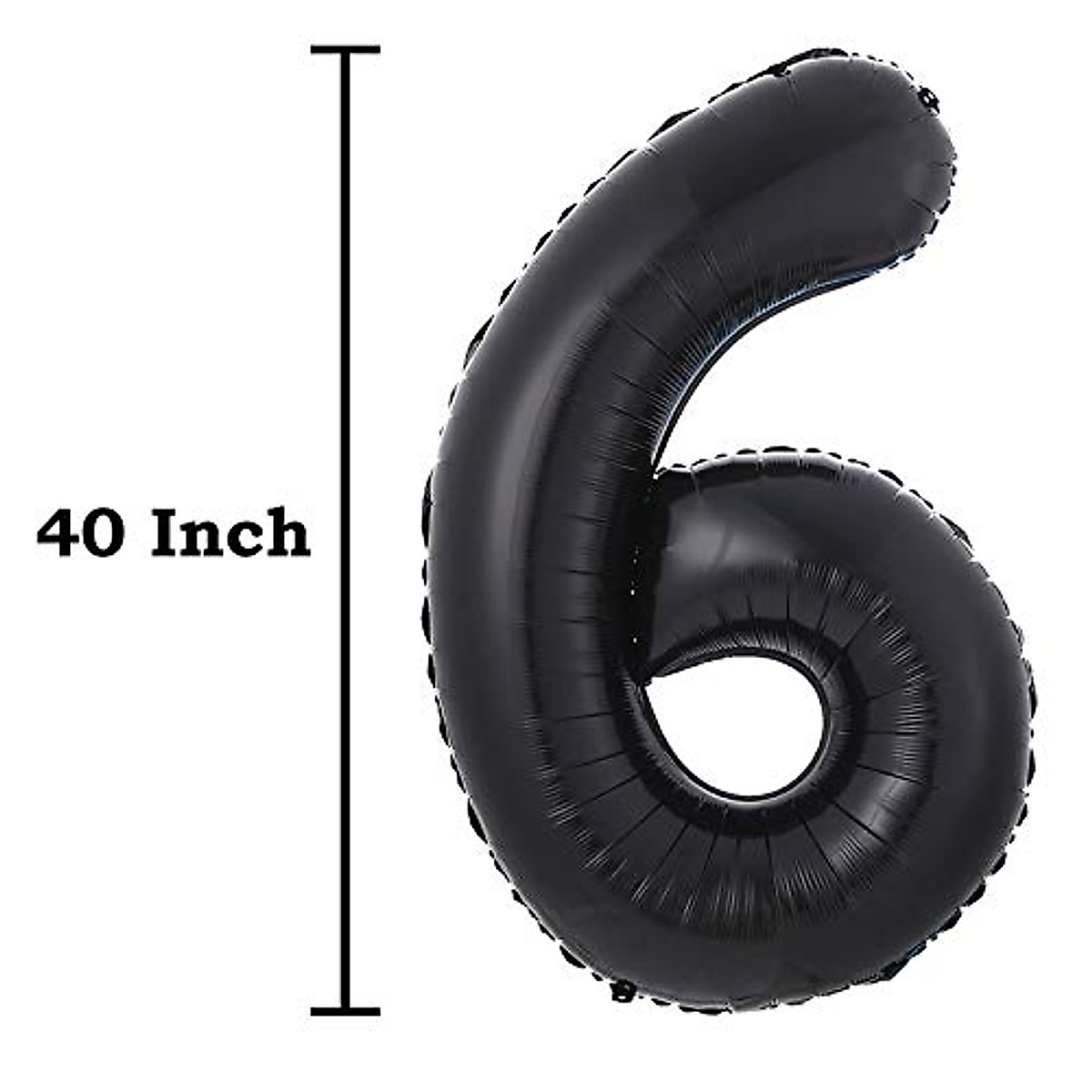 40inch Jumbo Black 16 Number Balloons for 16th Birthday Party Decorations Girl Boy 16 Years Old Birthday Party Supplies use Them as Props for Photos (Black 16)
