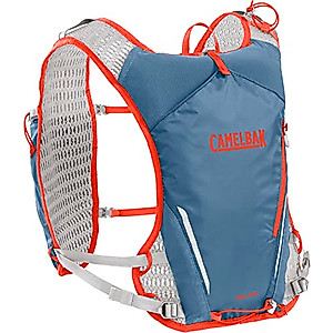 CamelBak Trail Run Hydration Vest 34 oz, Captain's Blue/Spicy Orange