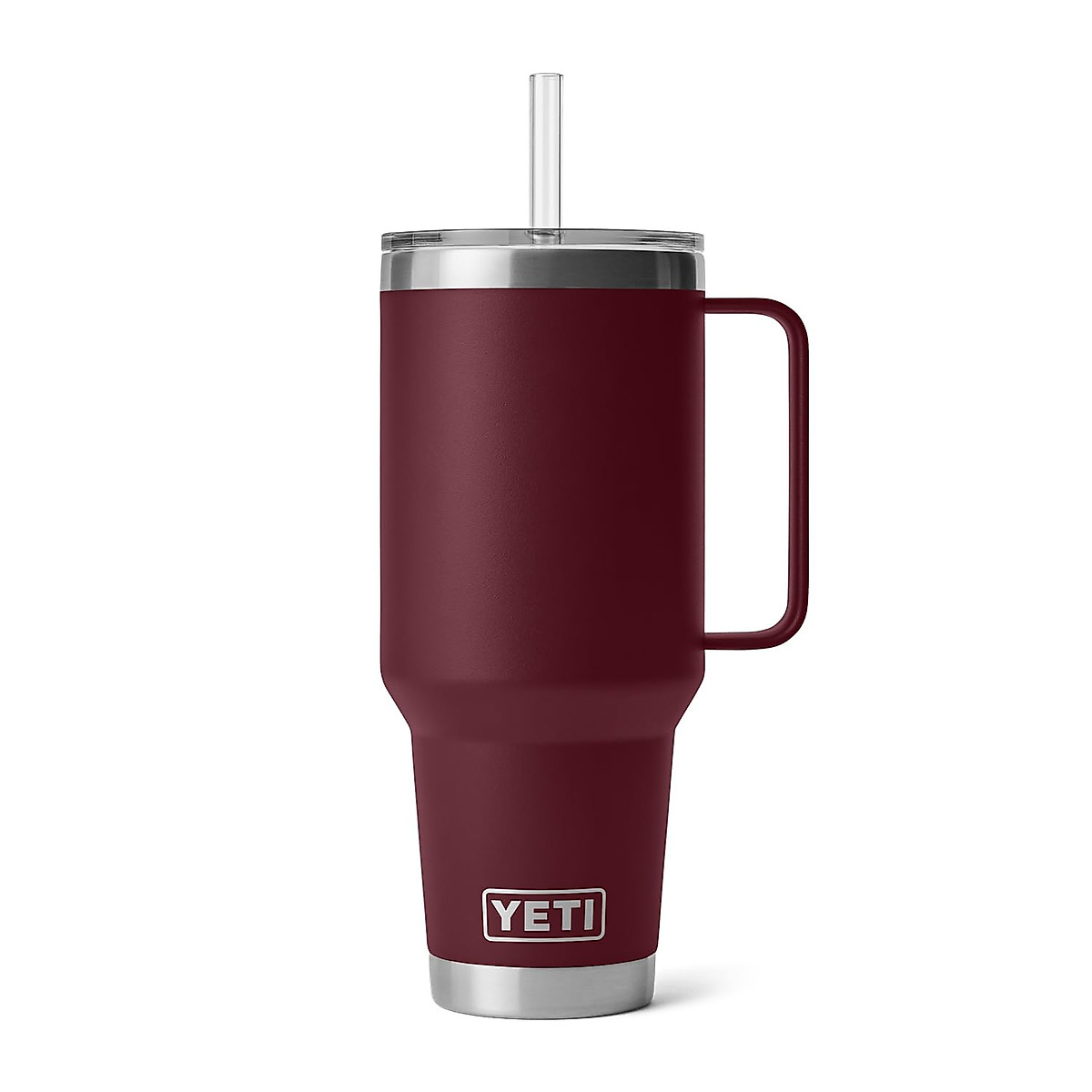 YETI Rambler 42 oz Straw Mug, Vacuum Insulated, Stainless Steel, Wild Vine Red