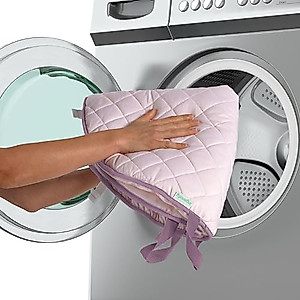 Ingenuity Cozy Spot Reversible Duvet Activity Gym & Play Mat with Wooden-Toy-bar - Calla (Pink), Newborn and up