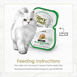 Purina Fancy Feast Gourmet Wet Cat Food Variety Pack, Petites Gravy Collection, break-apart tubs, 24 servings - (Pack of 12) 2.8 oz. Tubs